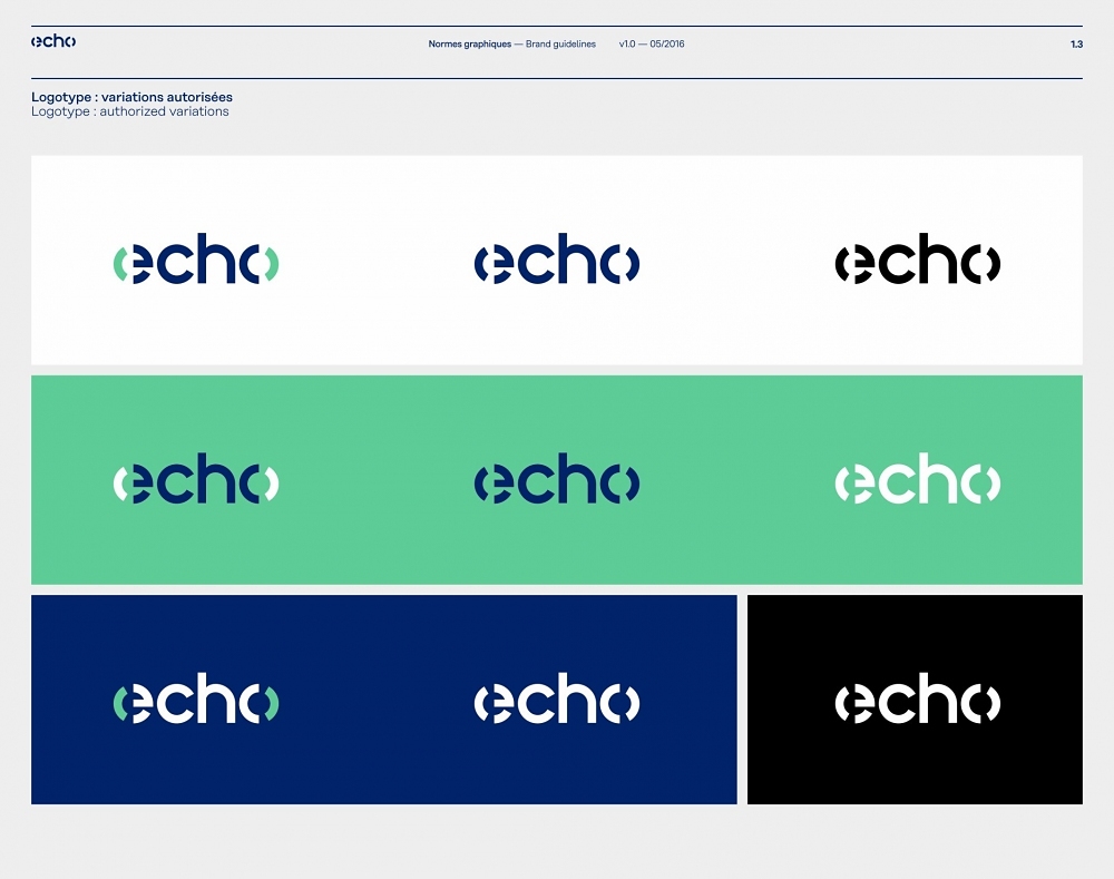 Echo - Branding / Motion design / Typography / Visual identity