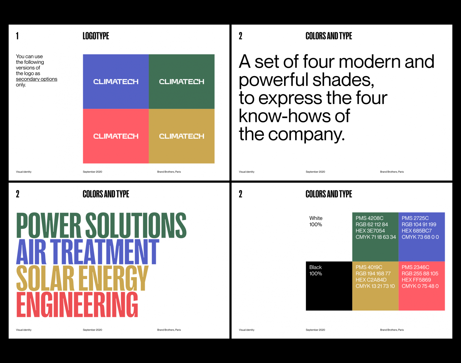 Climatech - Branding / édition / Identité visuelle / Typographie